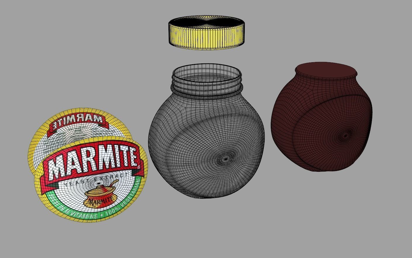 Marmite Jar 3D model | CGTrader