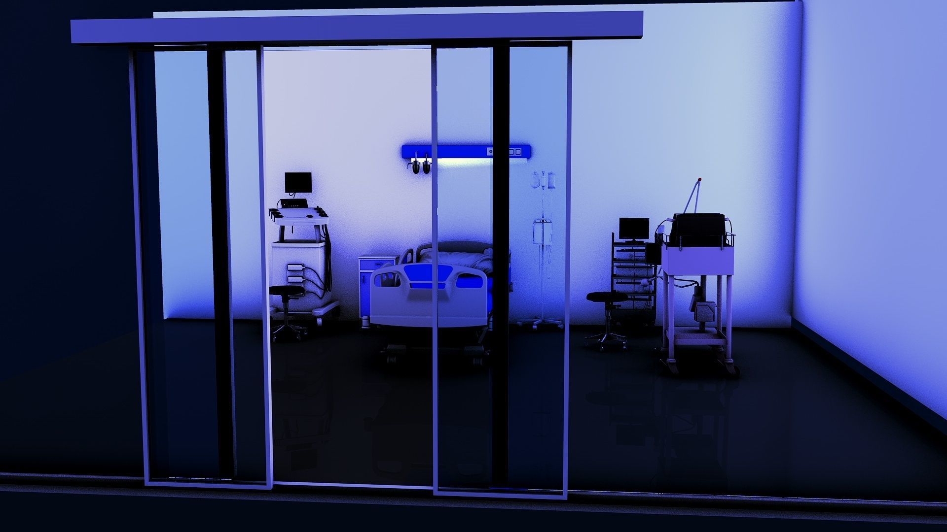INTENSIVE CARE ROOM 3D model | CGTrader