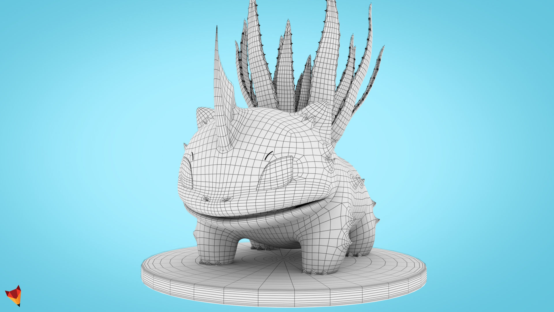 3D model Pokemon Bulbasaur Water Concept VR / AR / low-poly | CGTrader