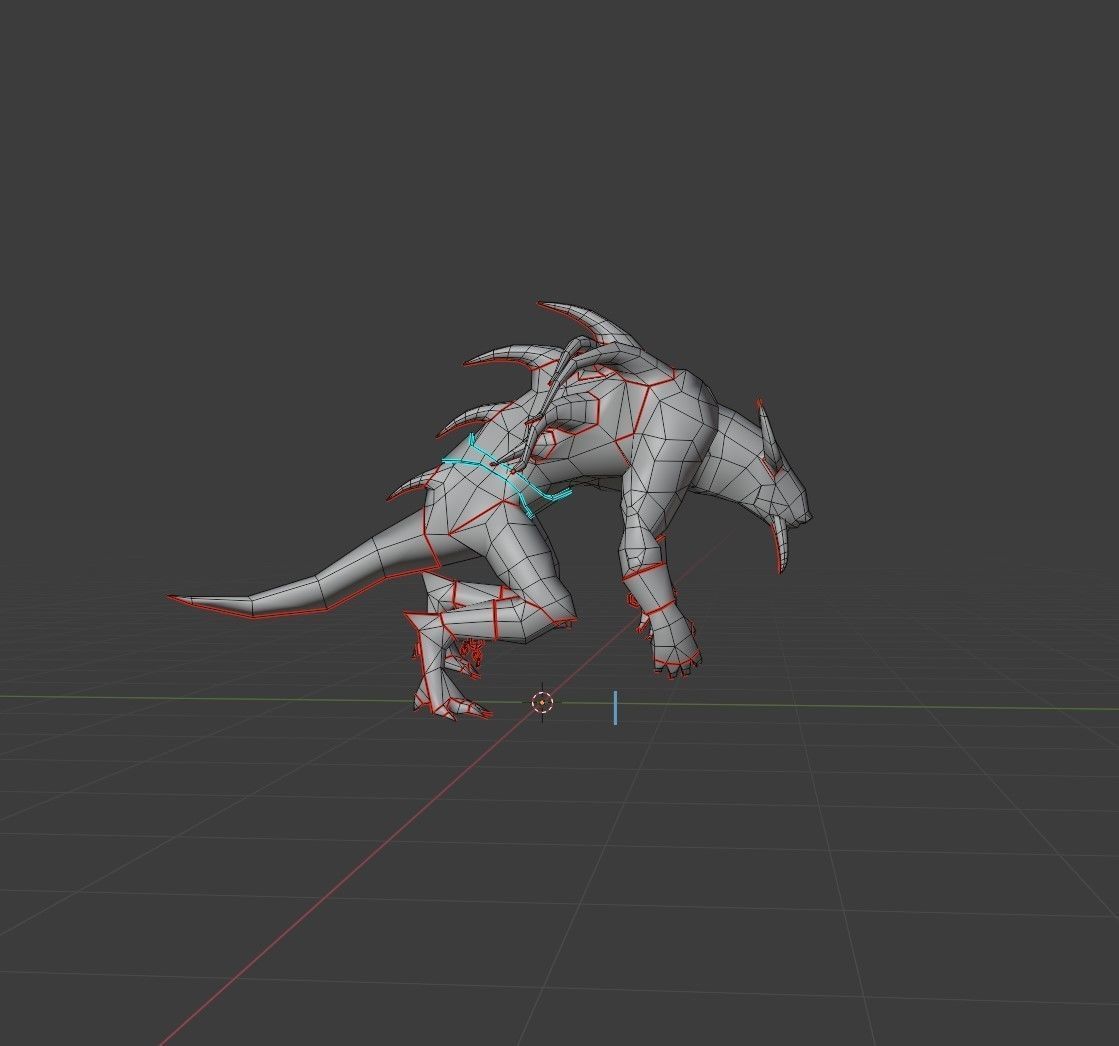 3D model Rat Devil -game ready VR / AR / low-poly rigged animated ...