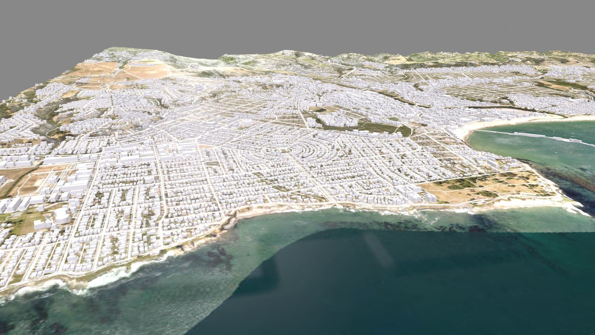 Cityscape Santa Cruz California USA 3D model | CGTrader