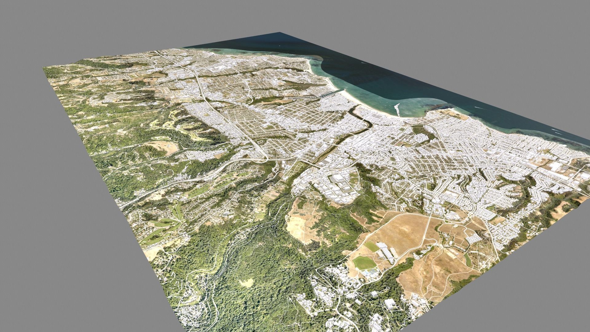 Cityscape Santa Cruz California USA 3D model | CGTrader
