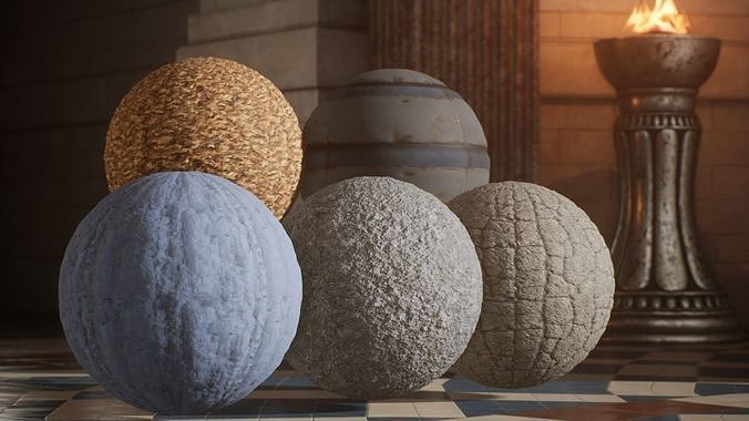 5 - PBR Materials ball free Texture | CGTrader