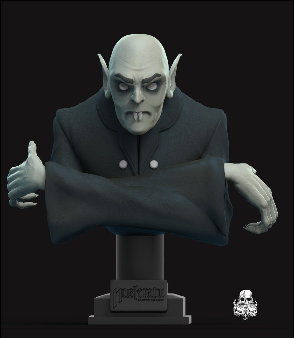 nosferatu bust fan art 3D model 3D printable | CGTrader