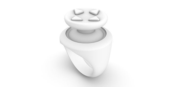 Gamepad Ring - Joystick Knob with Arrows 3D model 3D printable | CGTrader
