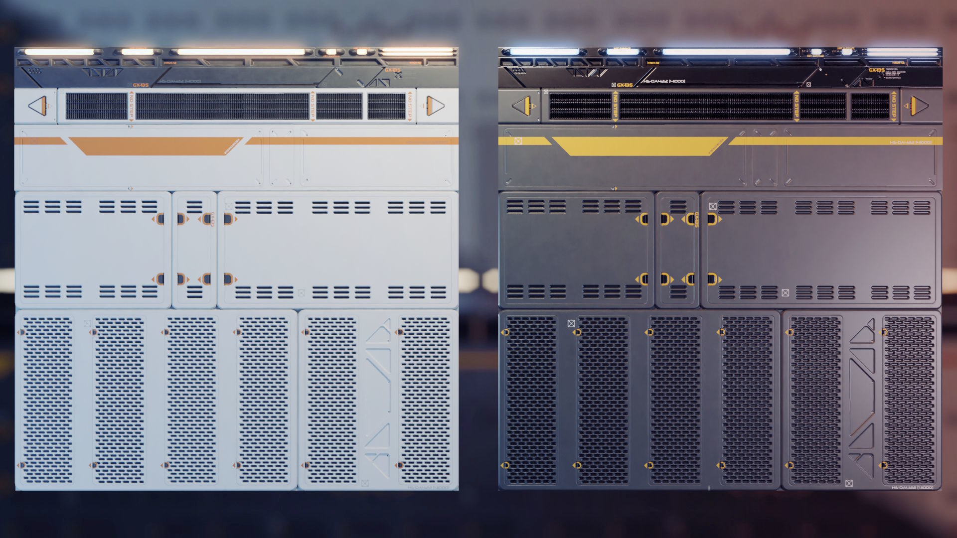 5 Sci-Fi trim sheets 3D model | CGTrader
