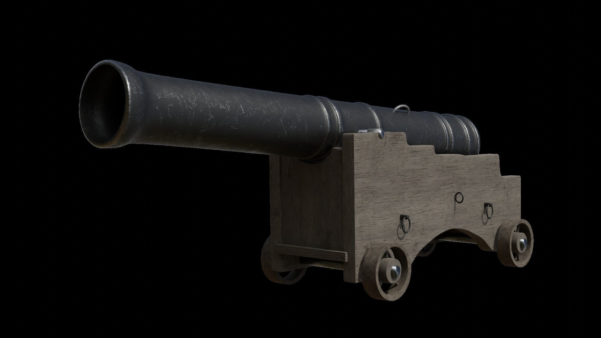 3D model Medieval Cannon with 2K Textures VR / AR / low-poly | CGTrader
