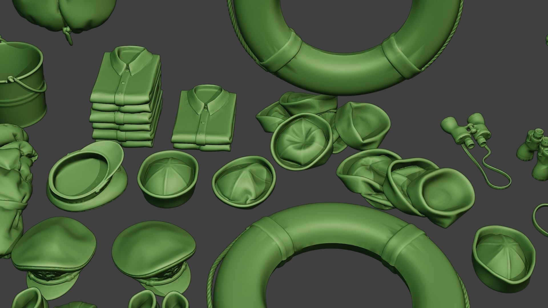 Ww2 US Naval Objects Pack1 3D model 3D printable | CGTrader