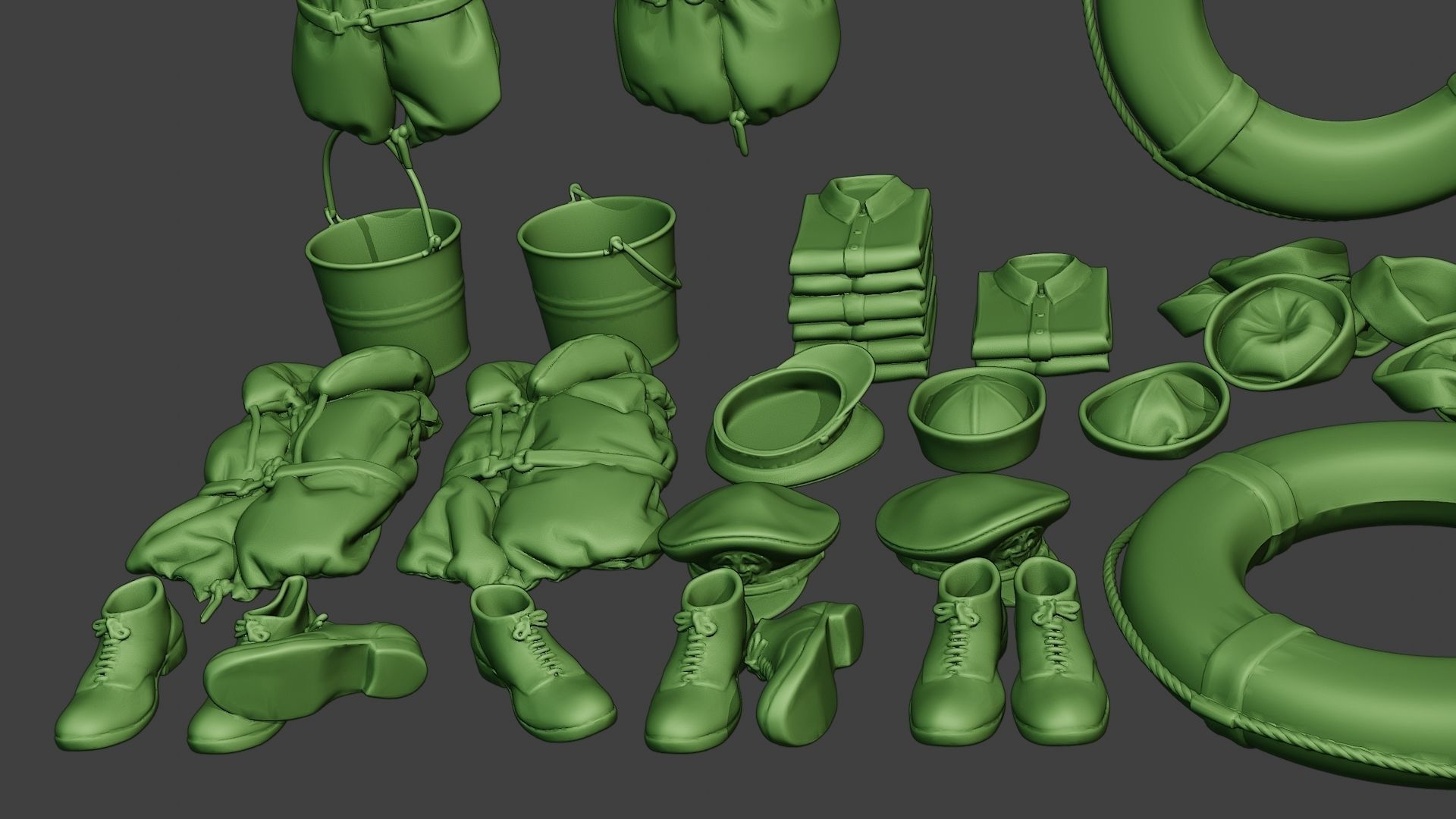 Ww2 US Naval Objects Pack1 3D model 3D printable | CGTrader