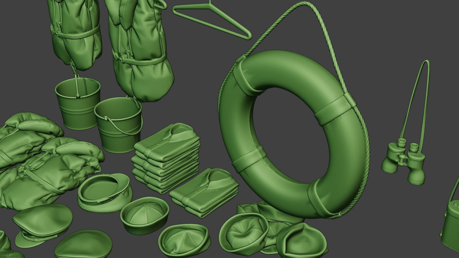 Ww2 US Naval Objects Pack1 3D model 3D printable | CGTrader