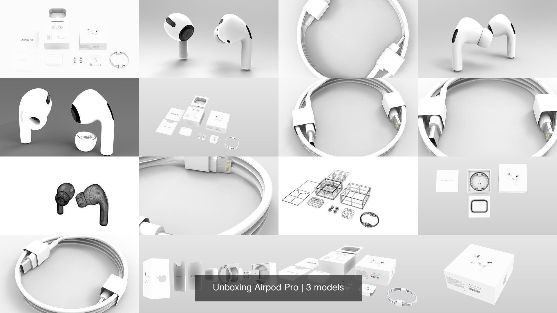 Unboxing Airpod Pro 3D Model Collection | CGTrader