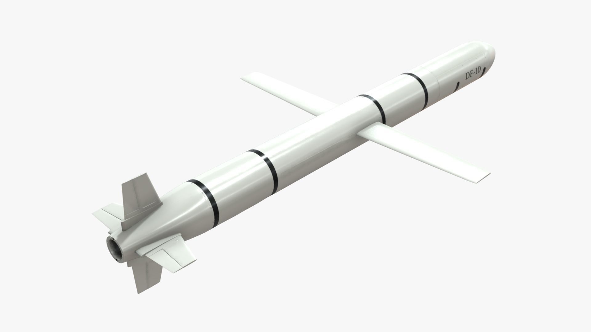 CJ-10 DF-10 KD-20 Chinese Land-Attack Cruise Missile 3D model animated ...