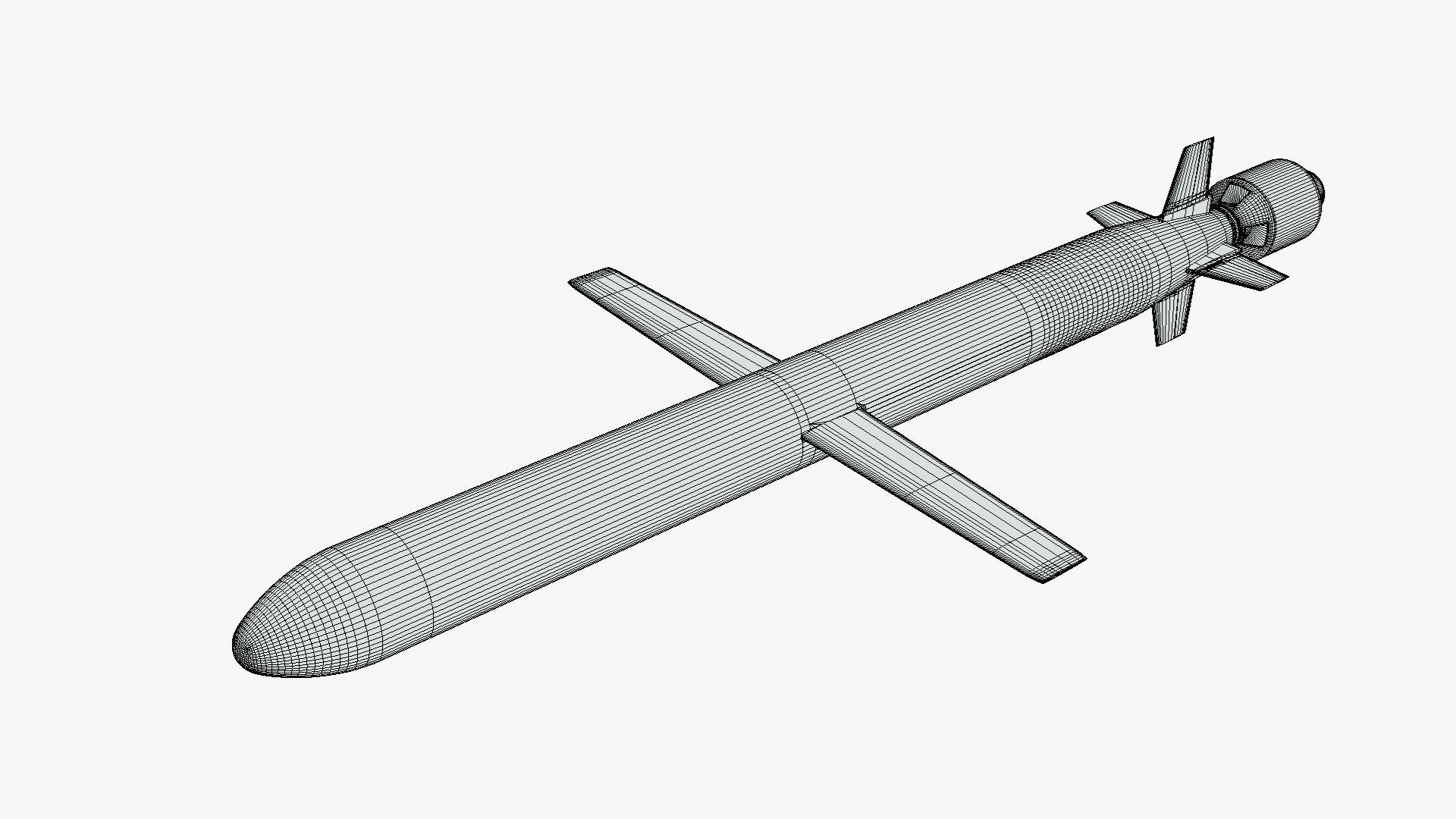 CJ-10 DF-10 KD-20 Chinese Land-Attack Cruise Missile 3D model animated ...