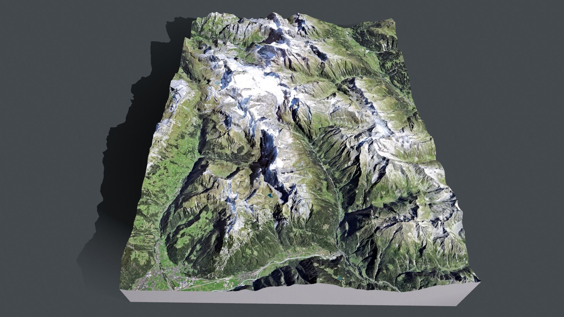 Mountain landscape Scharhorn Alps 3D model | CGTrader