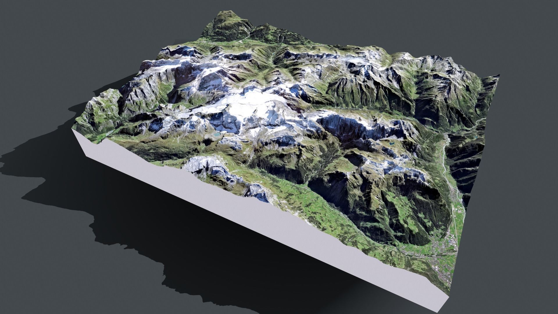 Mountain landscape Scharhorn Alps 3D model | CGTrader