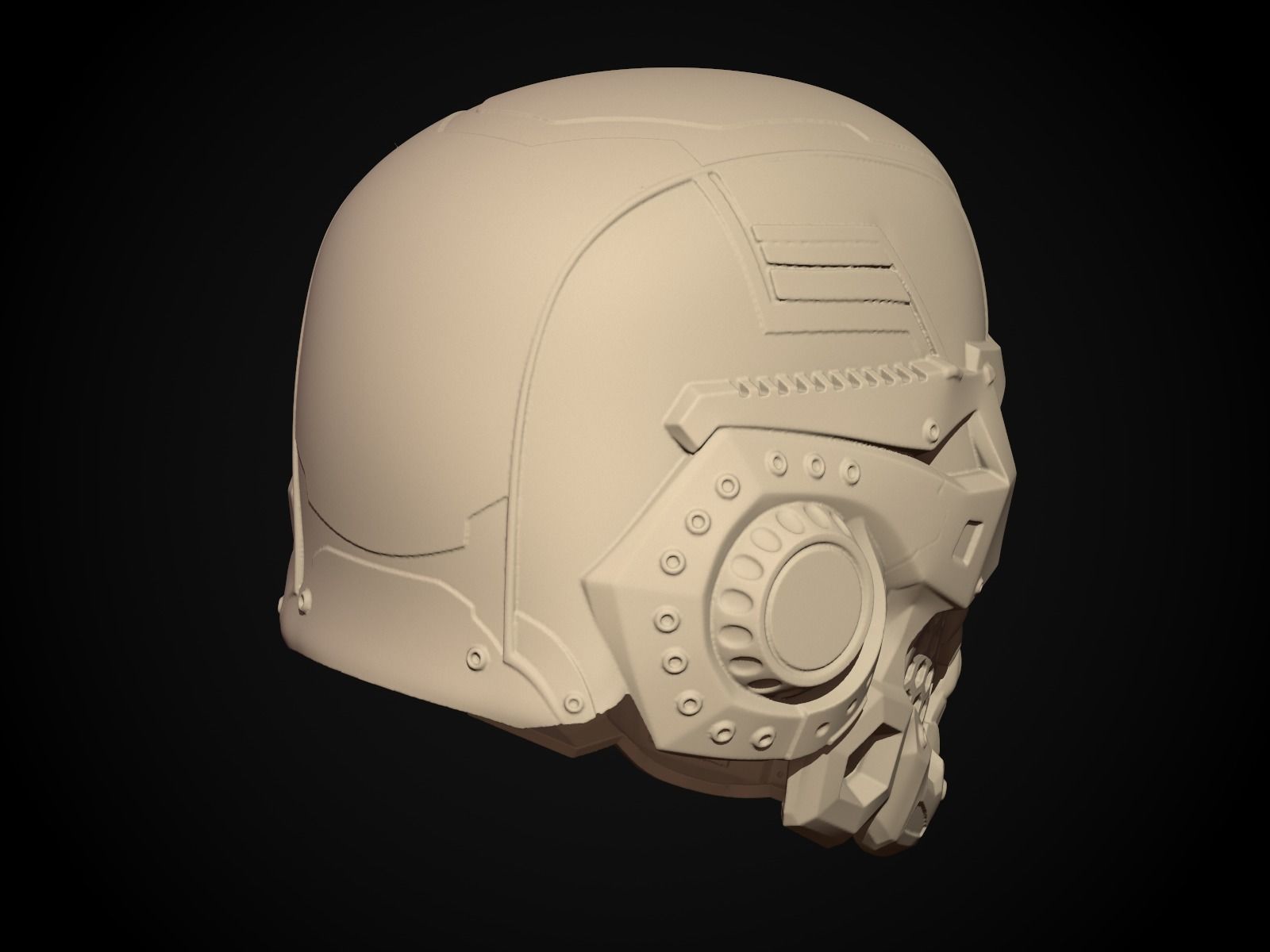 hydra helmet printable airsoft paintball sci-fi 3D model 3D printable ...