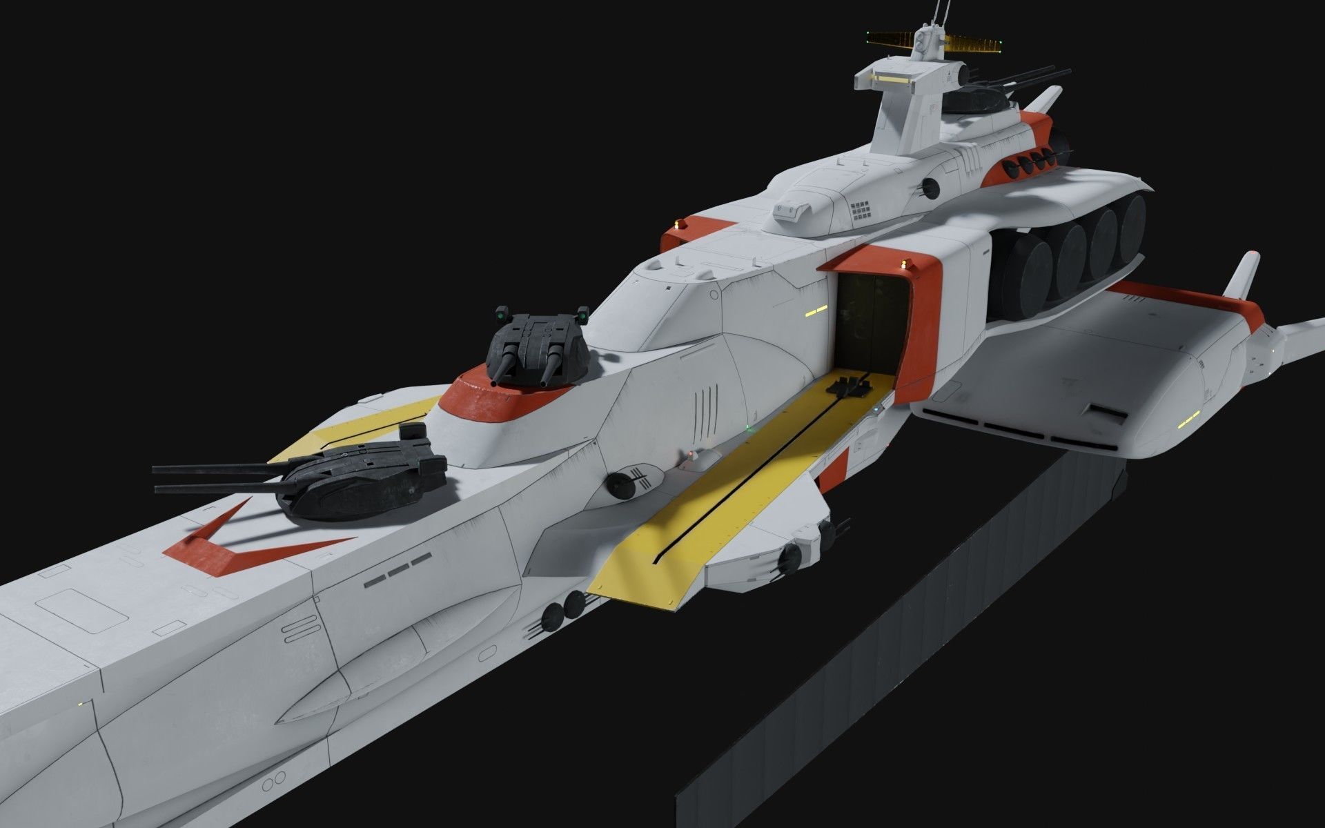 Battleship Ra-cailum 3D model | CGTrader