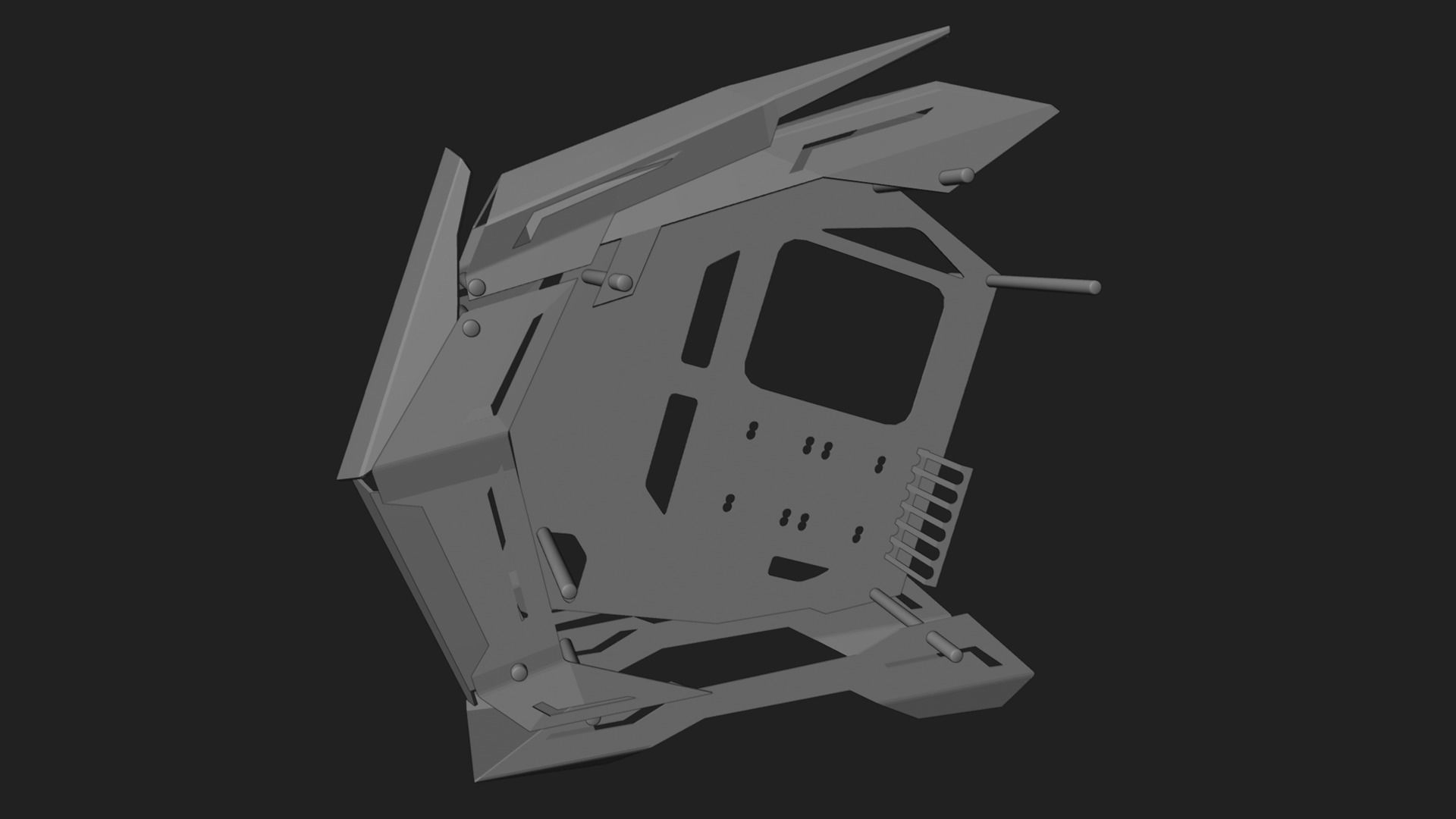 3D model PC case MOD3 VR / AR / low-poly | CGTrader
