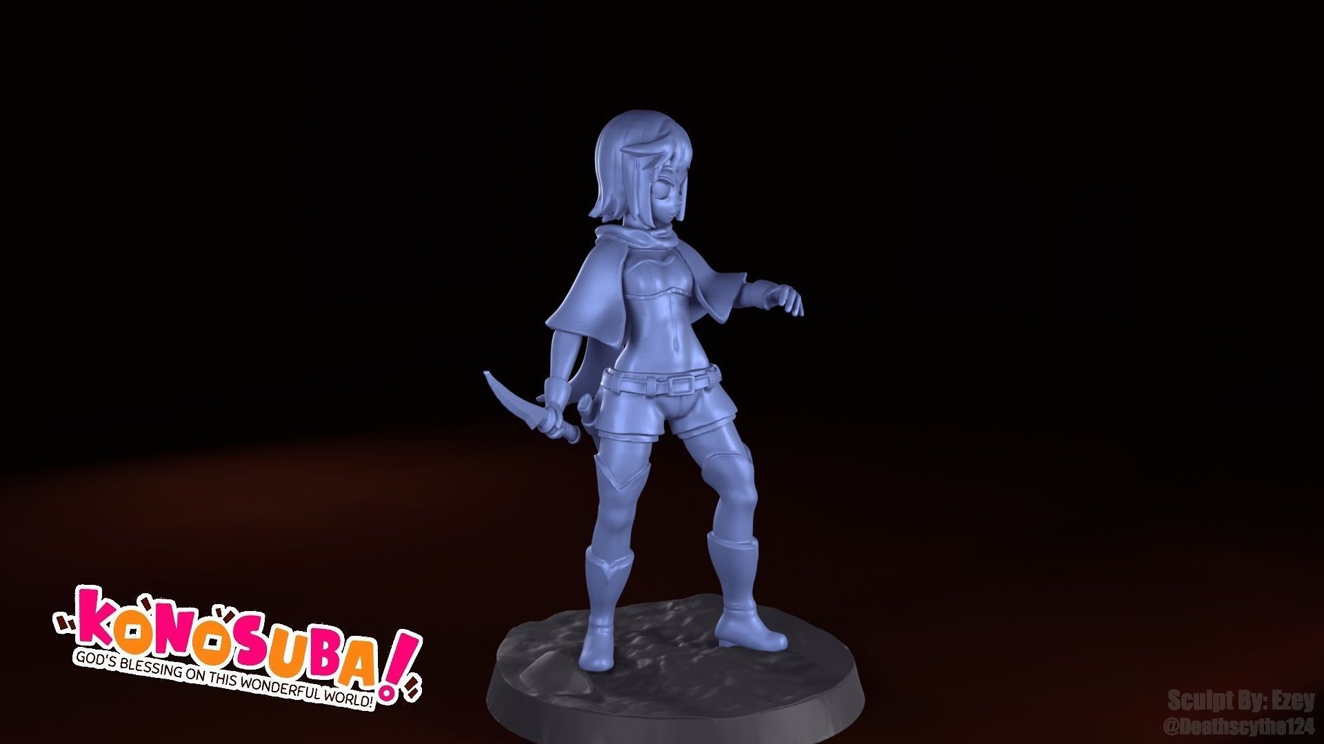 28mm Chris for Konosuba TRPG and DnD 3D model 3D printable | CGTrader
