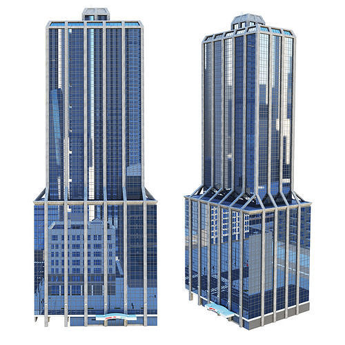 Hampton Inn Chicago Building 3D model | CGTrader