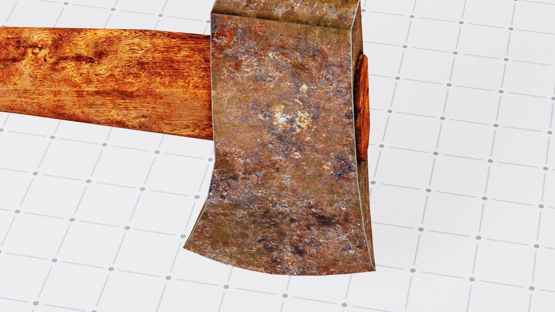 3D model Reality Rust Metal Smart Material - Axe Model - Pbr 8k Texture ...