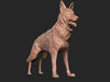 German Shepherd model 3D model 3D printable | CGTrader