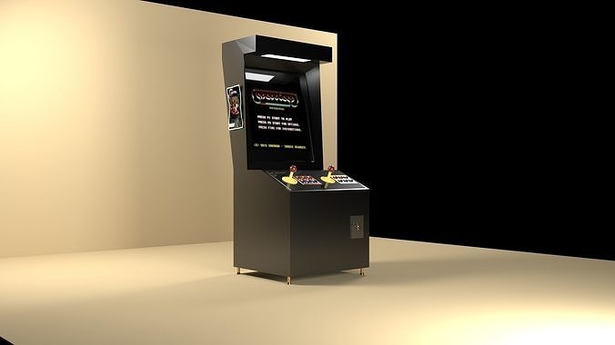 Arcade Game Machine free 3D model rigged | CGTrader