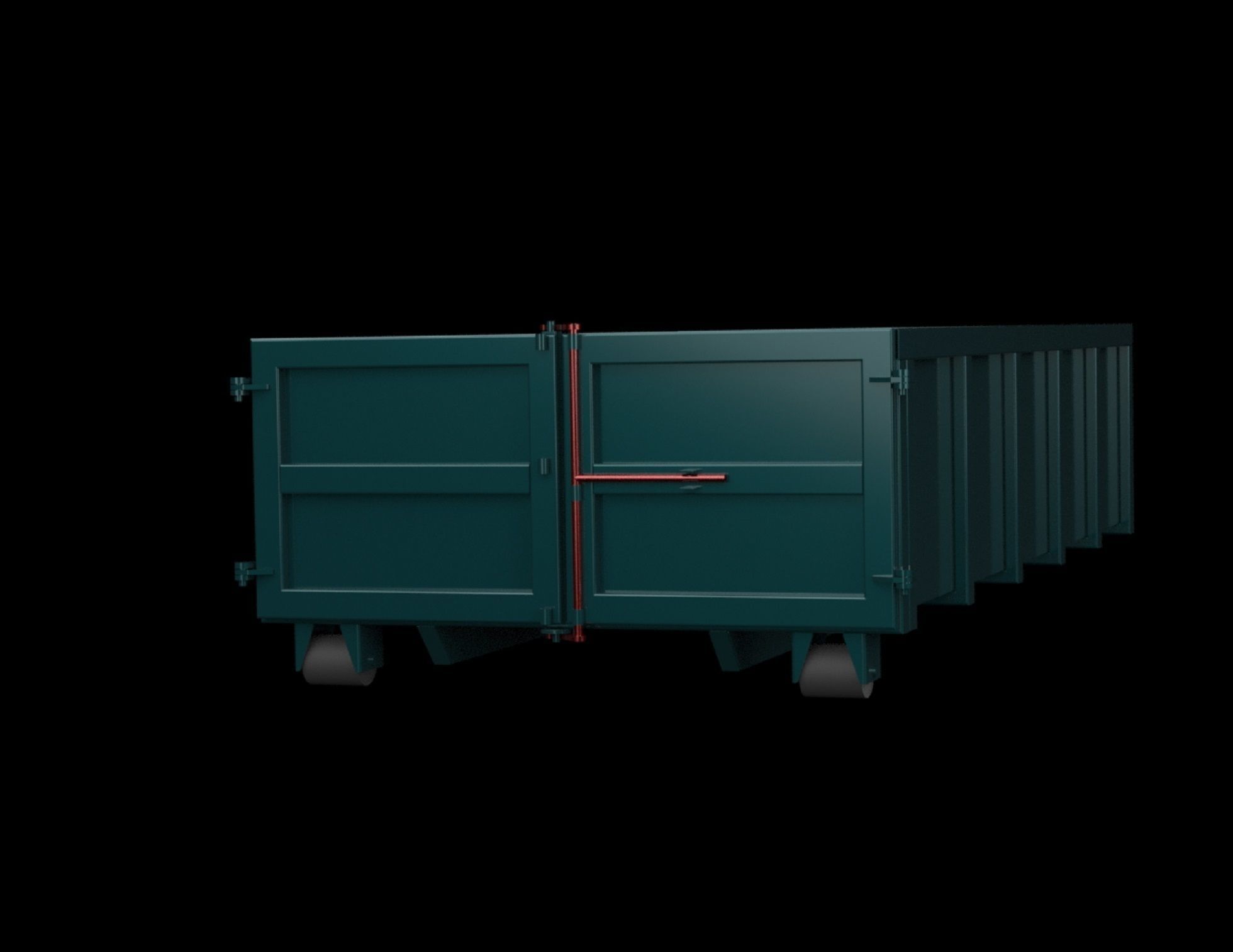 3D model Real 3D cad model of Dumpster Container VR / AR / low-poly ...