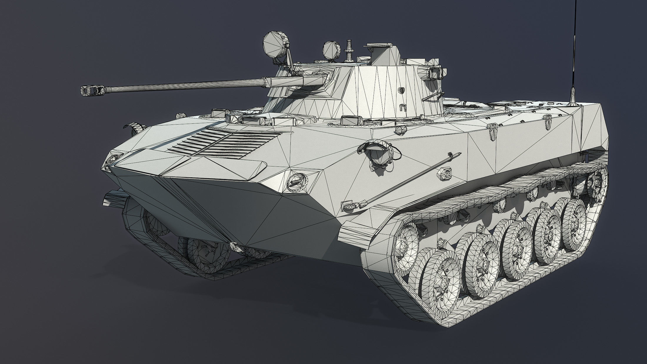 3D model BMD-2 LOD2 VR / AR / low-poly | CGTrader