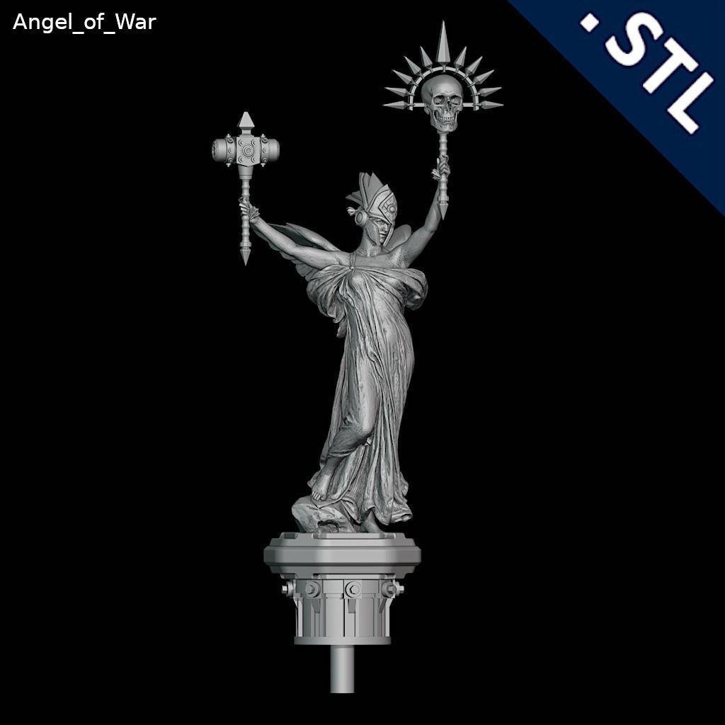 Angel of War - Statue free 3D model 3D printable | CGTrader