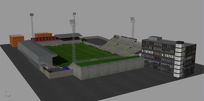 3D model Dalymount Park Stadium Bohemians FC VR / AR / low-poly | CGTrader