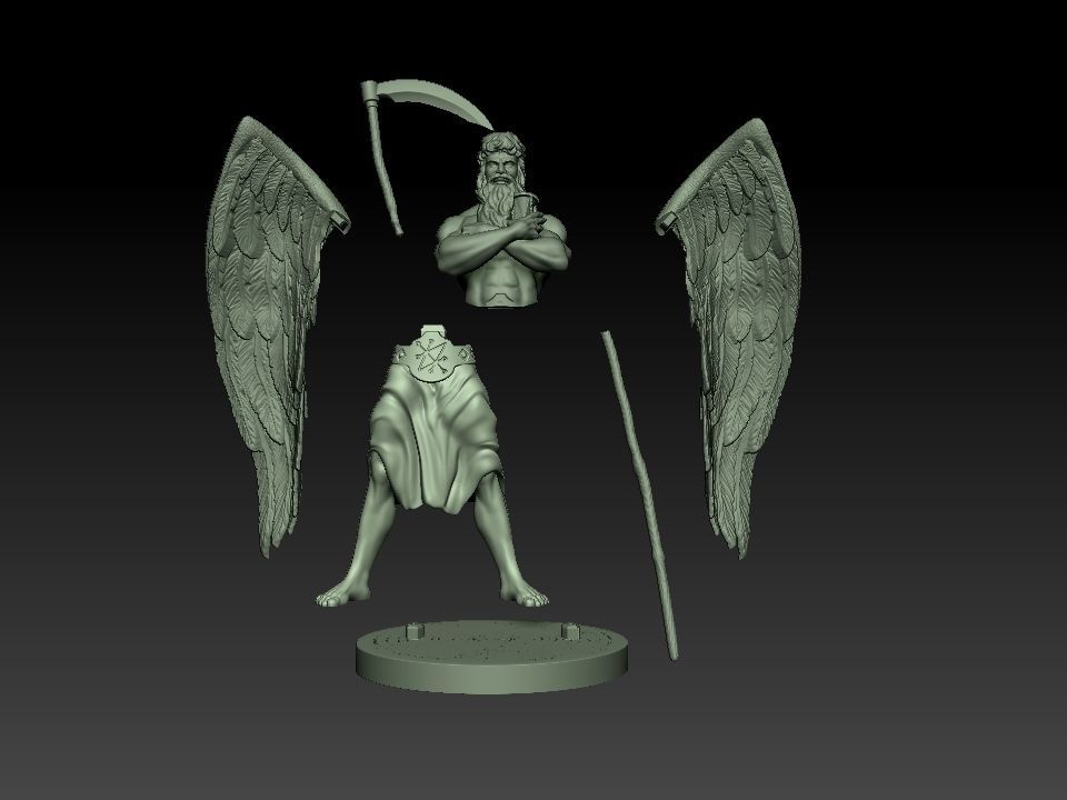 Chronos God of Time 3D model 3D printable | CGTrader