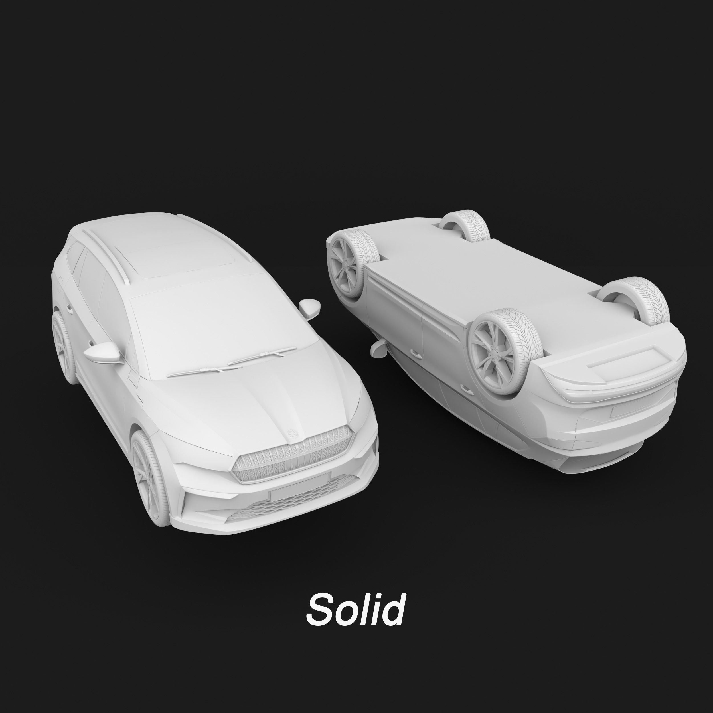 Skoda Enyaq IV Ready to Print STL Files 3D model 3D printable | CGTrader