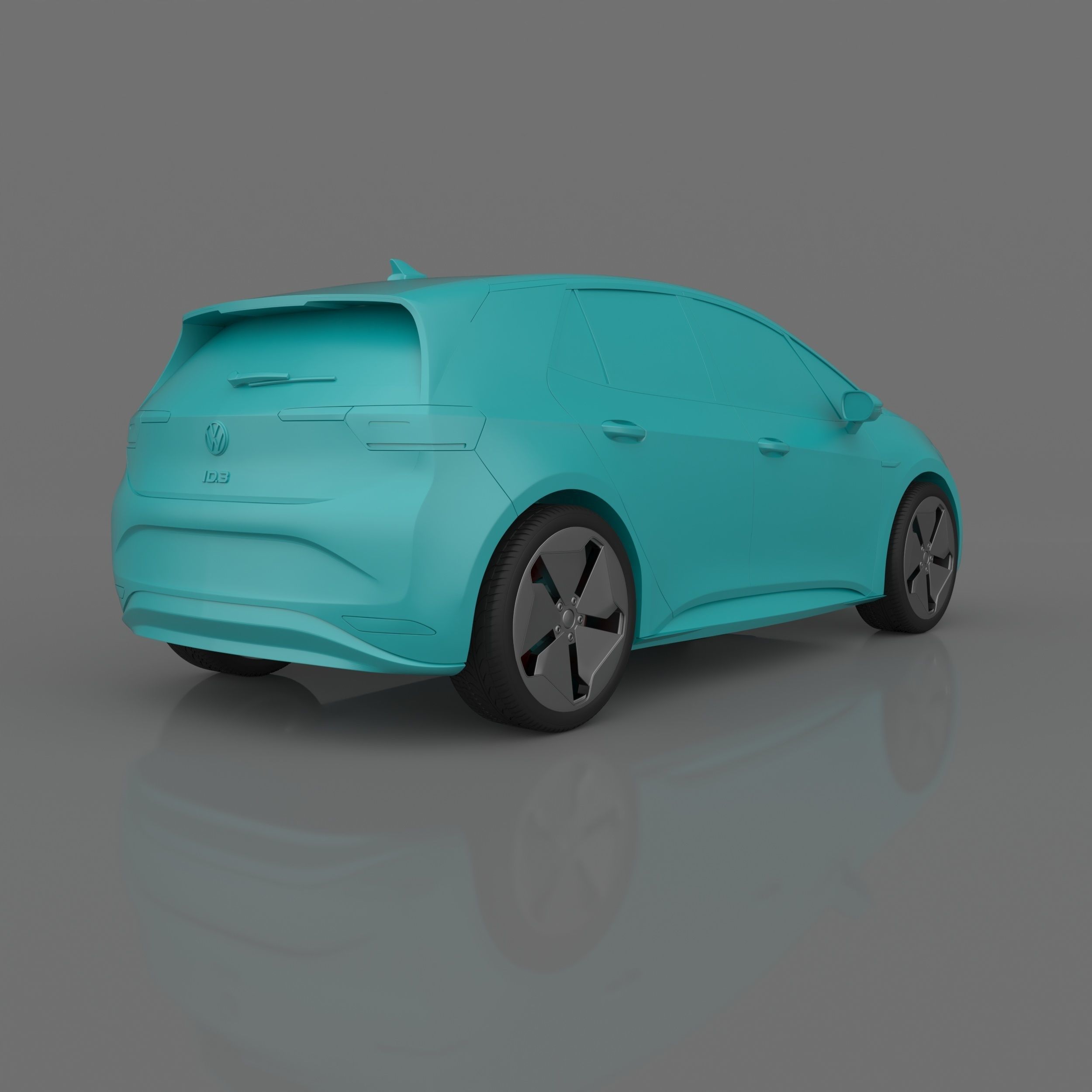 Volkswagen ID3 Ready to Print STL Files 3D model 3D printable | CGTrader
