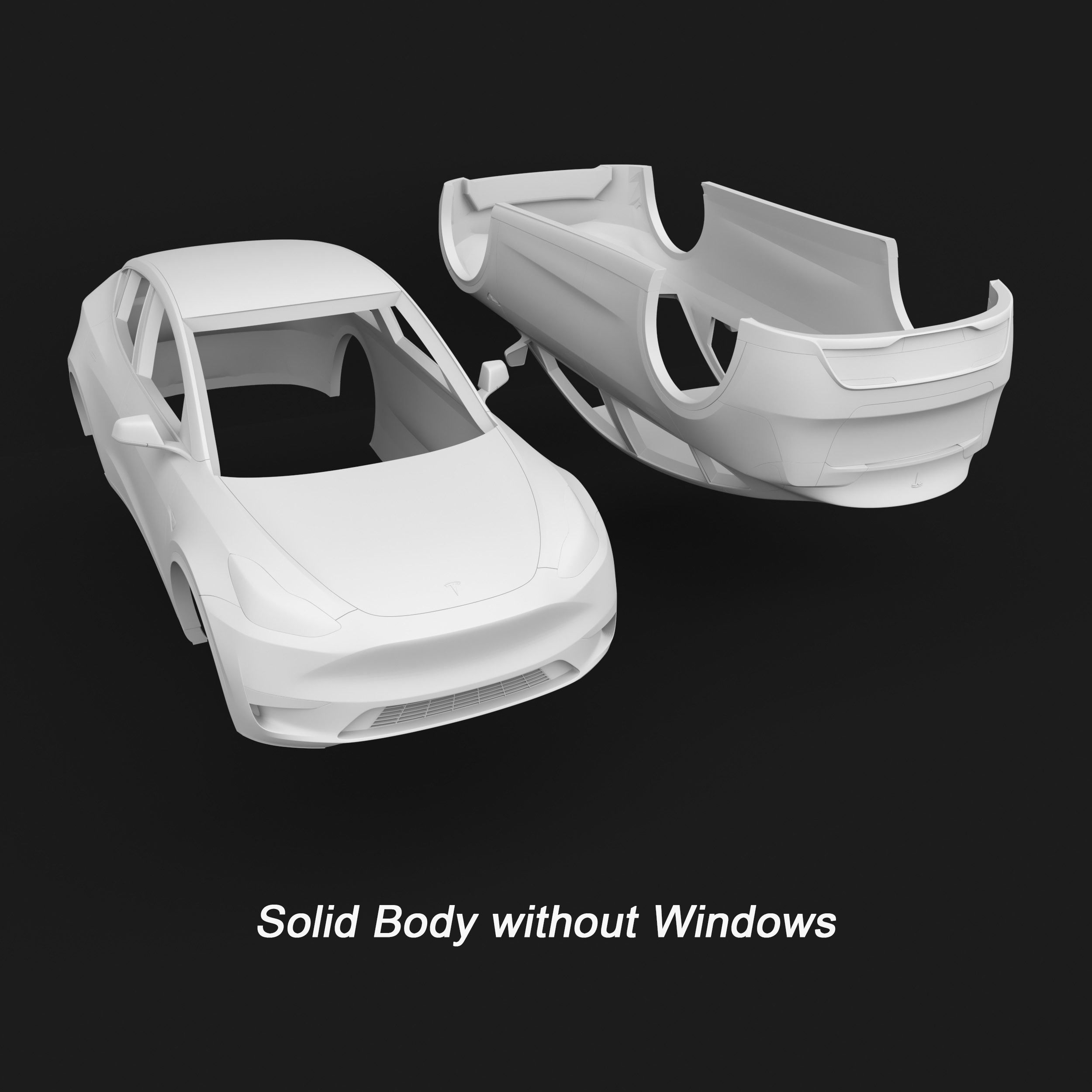 Tesla Model Y Ready to Print STL Files 3D model 3D printable | CGTrader