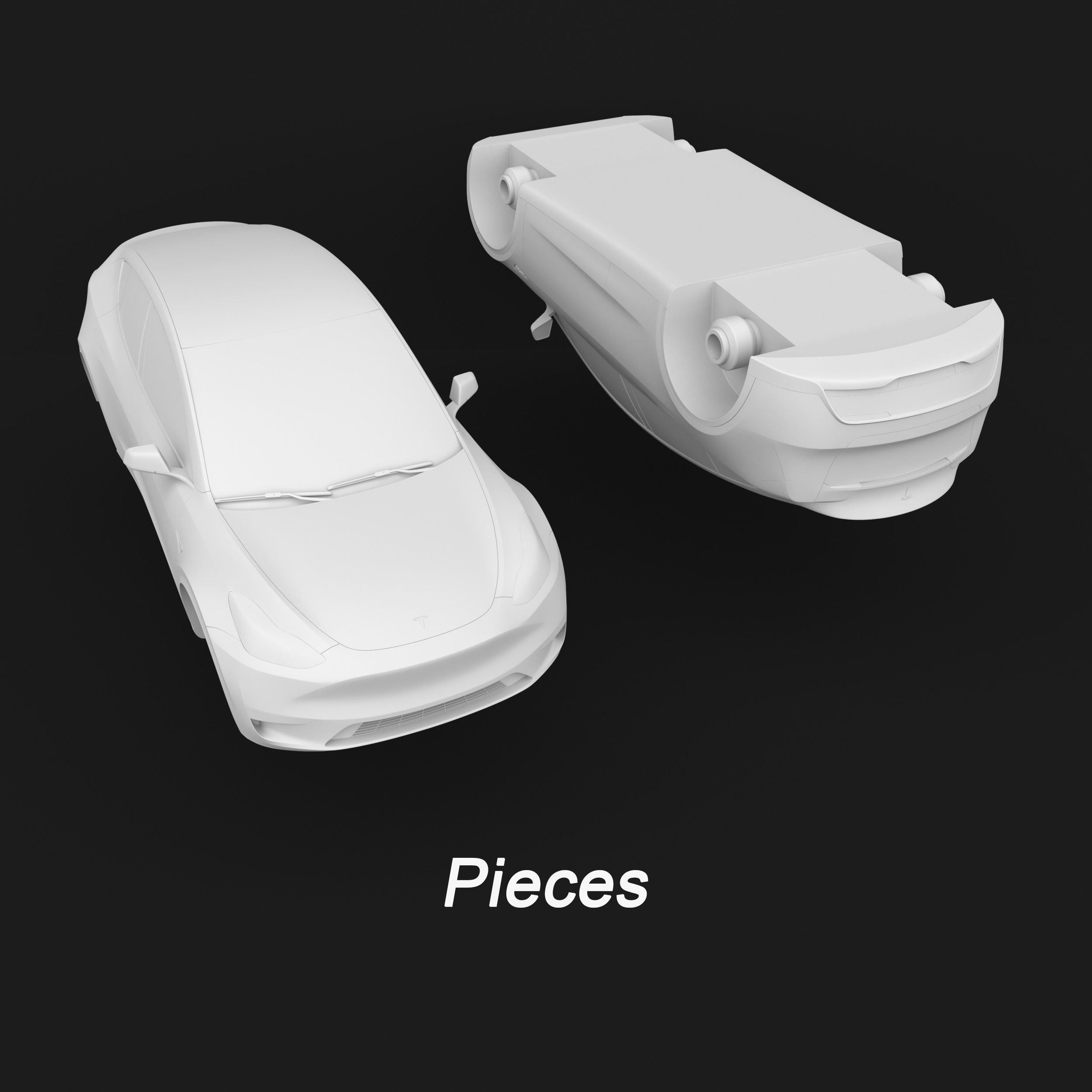 Tesla Model Y Ready to Print STL Files 3D model 3D printable | CGTrader