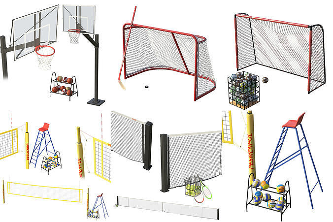 A set of sports gates 3D Model Collection | CGTrader