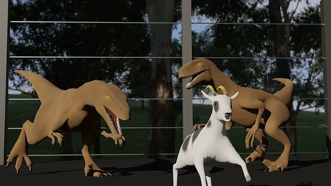 JP Velociraptor By BluRaptorMsv free VR / AR / low-poly 3D model rigged ...