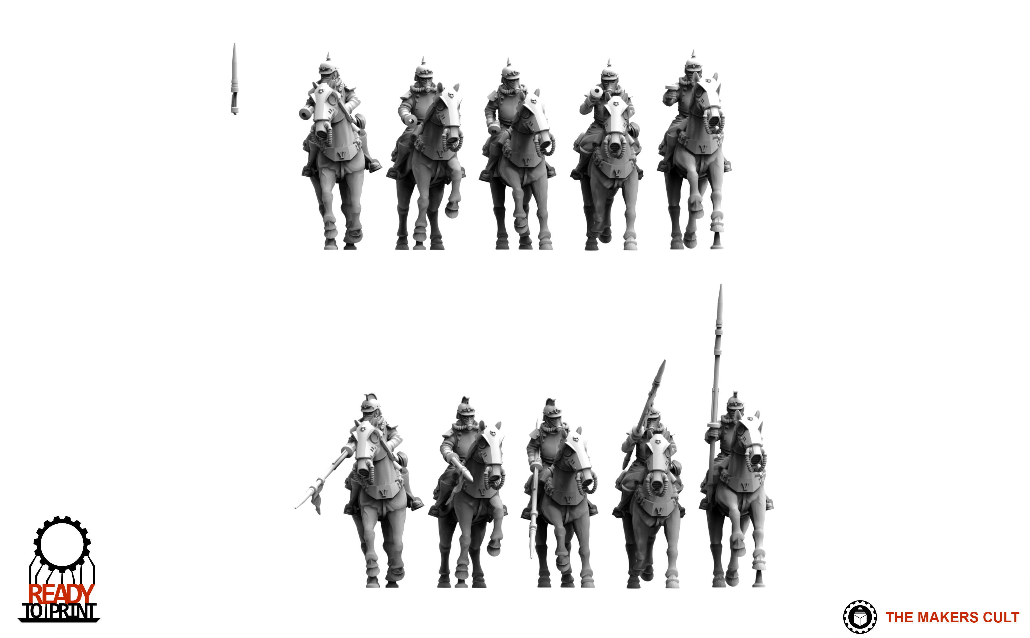 Valour Korps - Cavalry 3D model 3D printable | CGTrader