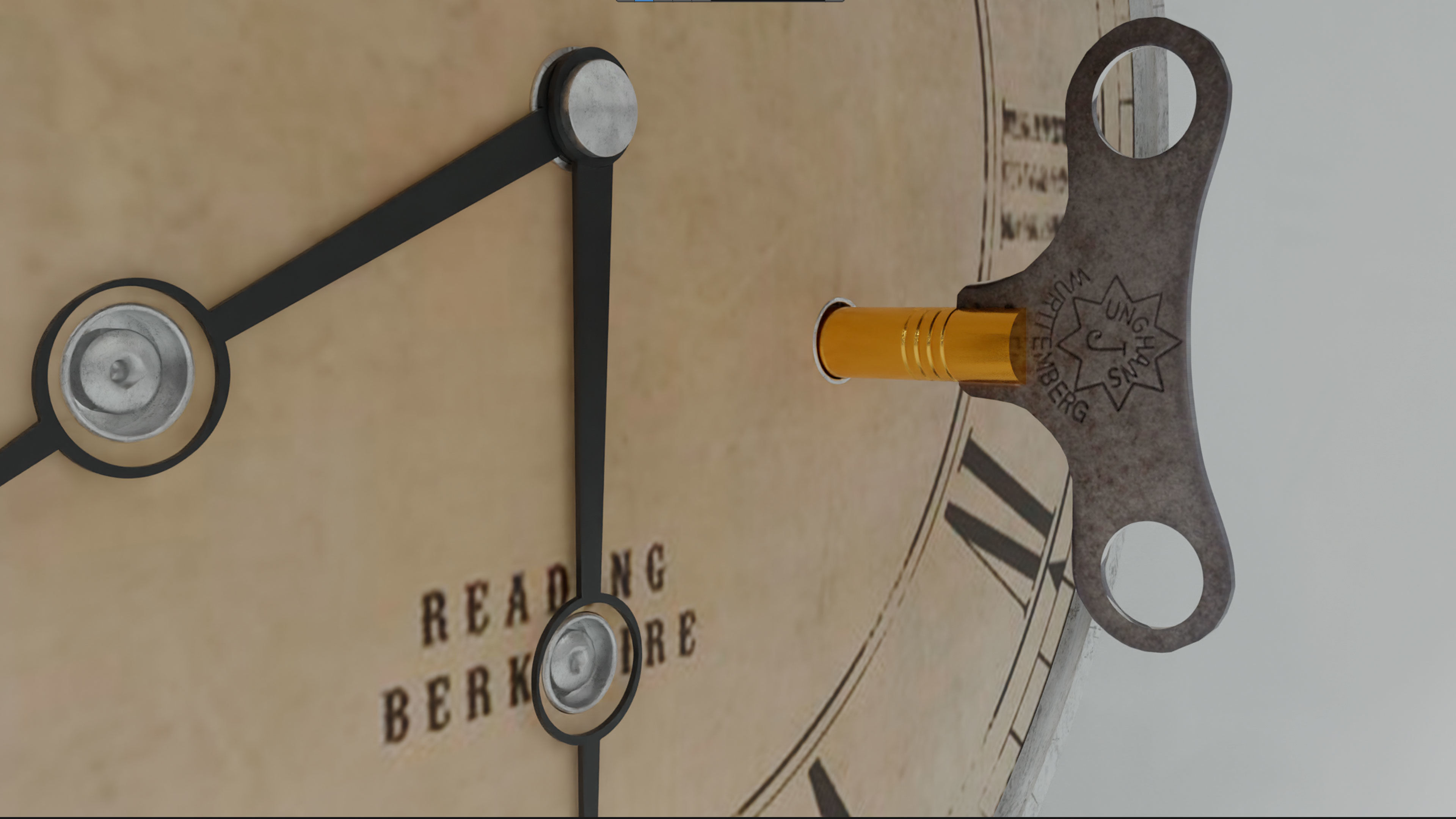 Grandfather Clock Glass 3D model | CGTrader