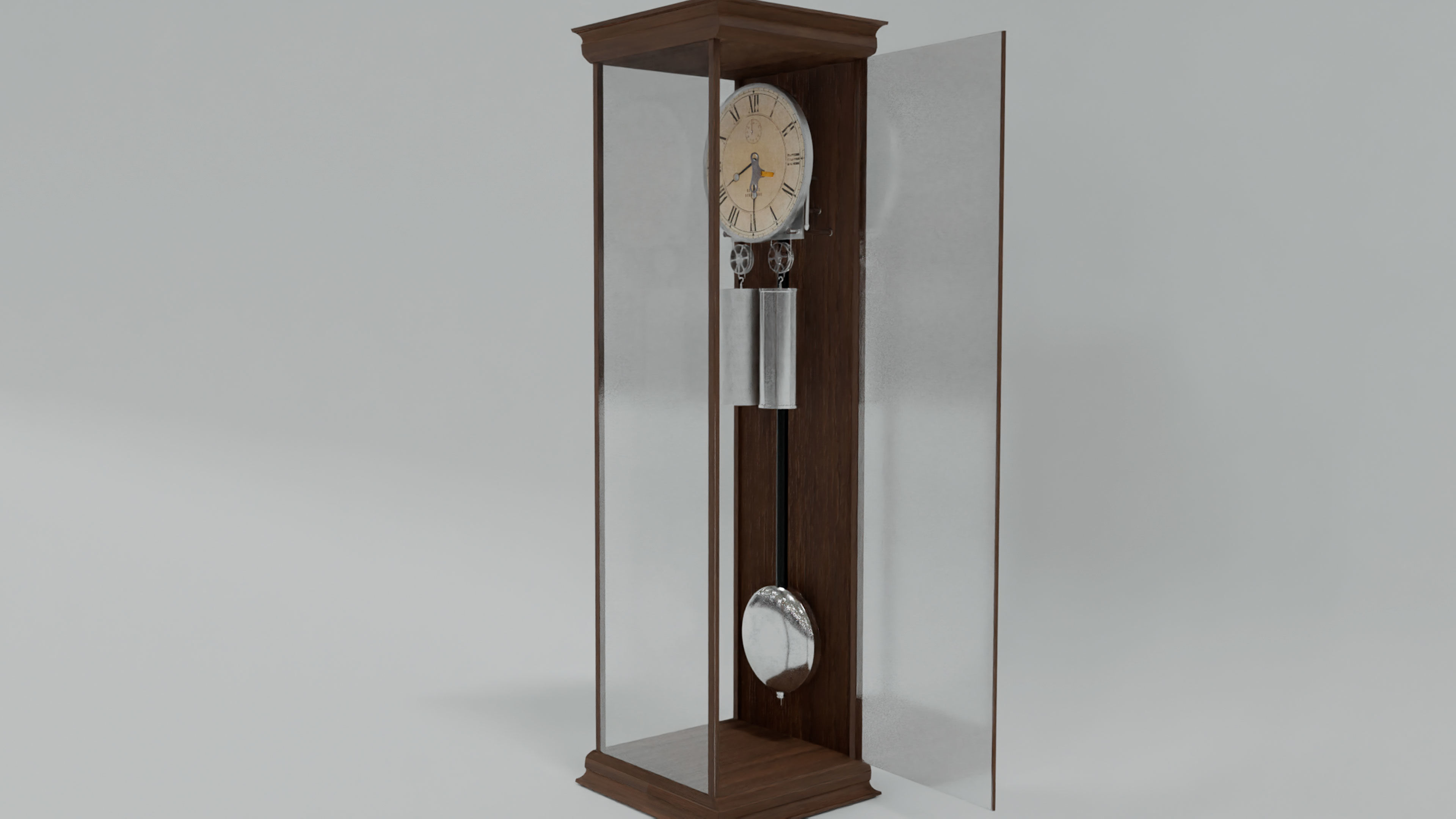 Grandfather Clock Glass 3D model | CGTrader