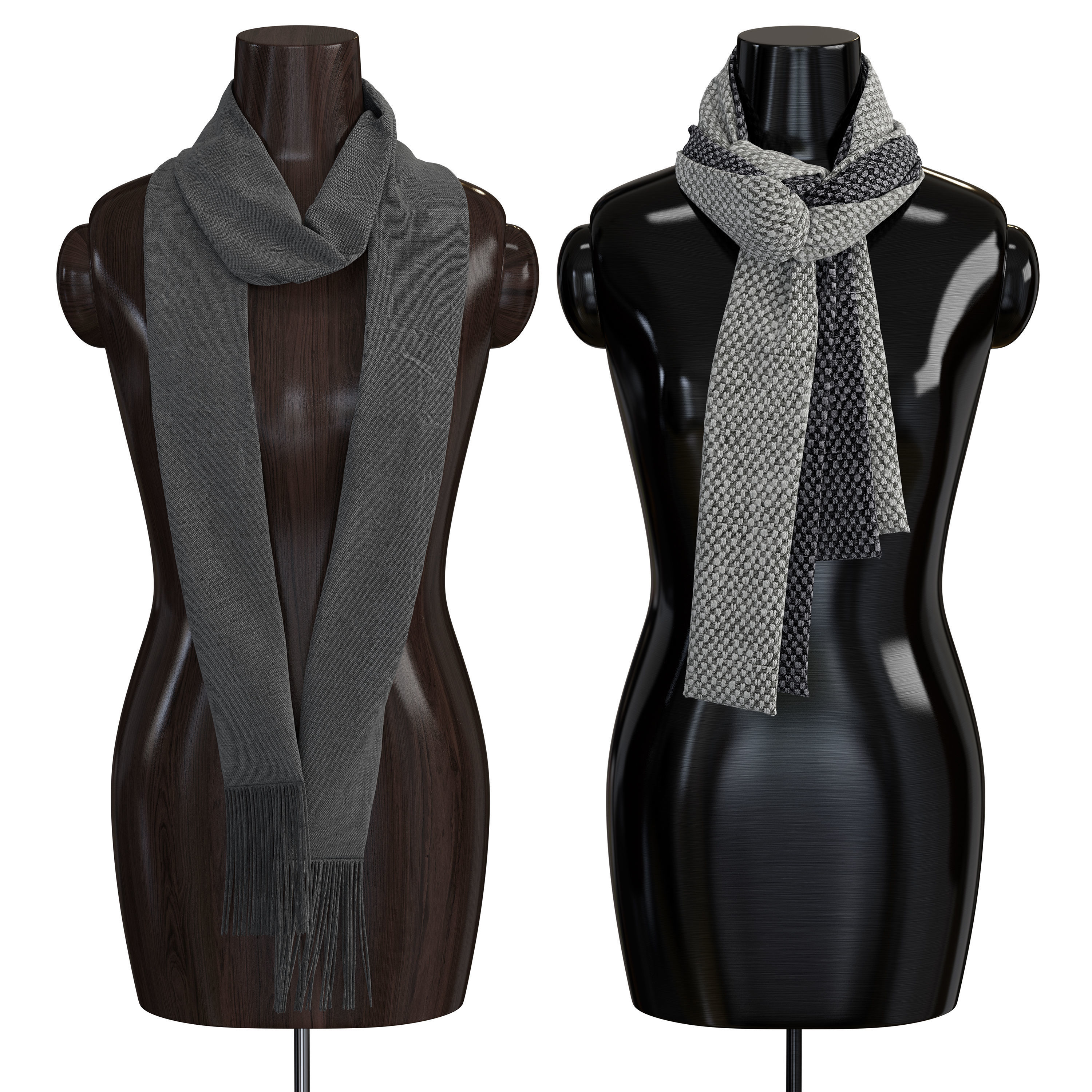 Shawl over the body 3D model | CGTrader