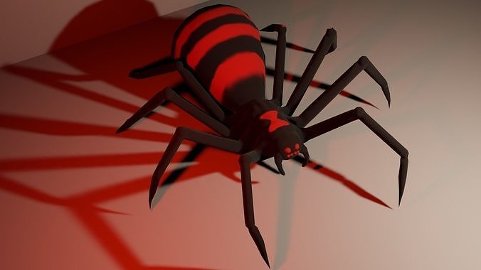 Spider free VR / AR / low-poly 3D model rigged | CGTrader