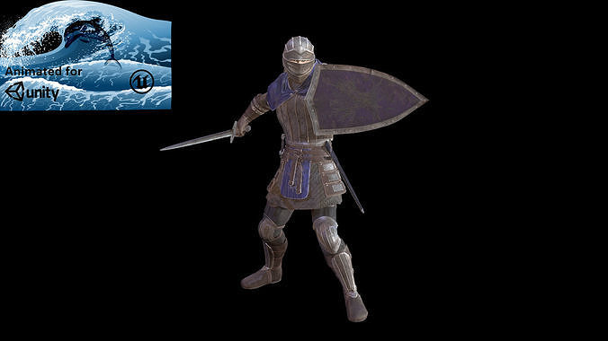 3D model Knight VR / AR / low-poly | CGTrader