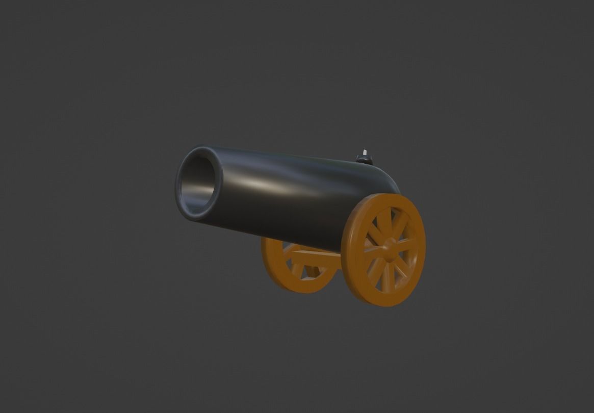 Low Poly Modular Cannon free VR / AR / low-poly 3D model | CGTrader