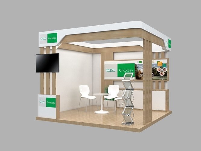 3D model EXHIBITION STAND booth design VR / AR / low-poly | CGTrader