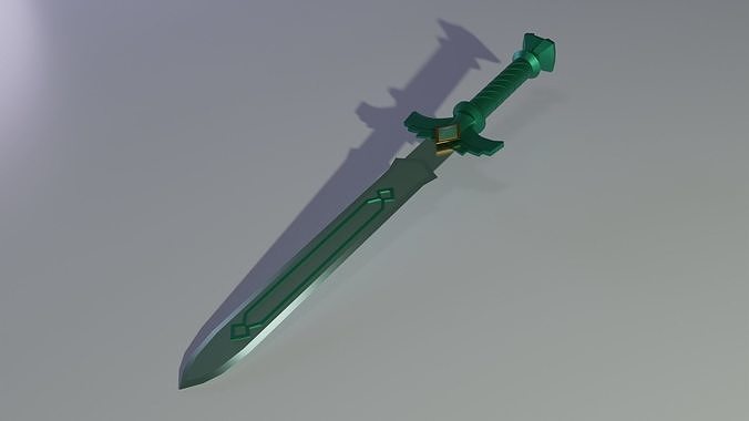 Green Sword 3D model | CGTrader