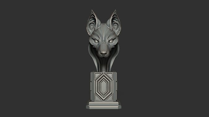Fox Head 3D model | CGTrader
