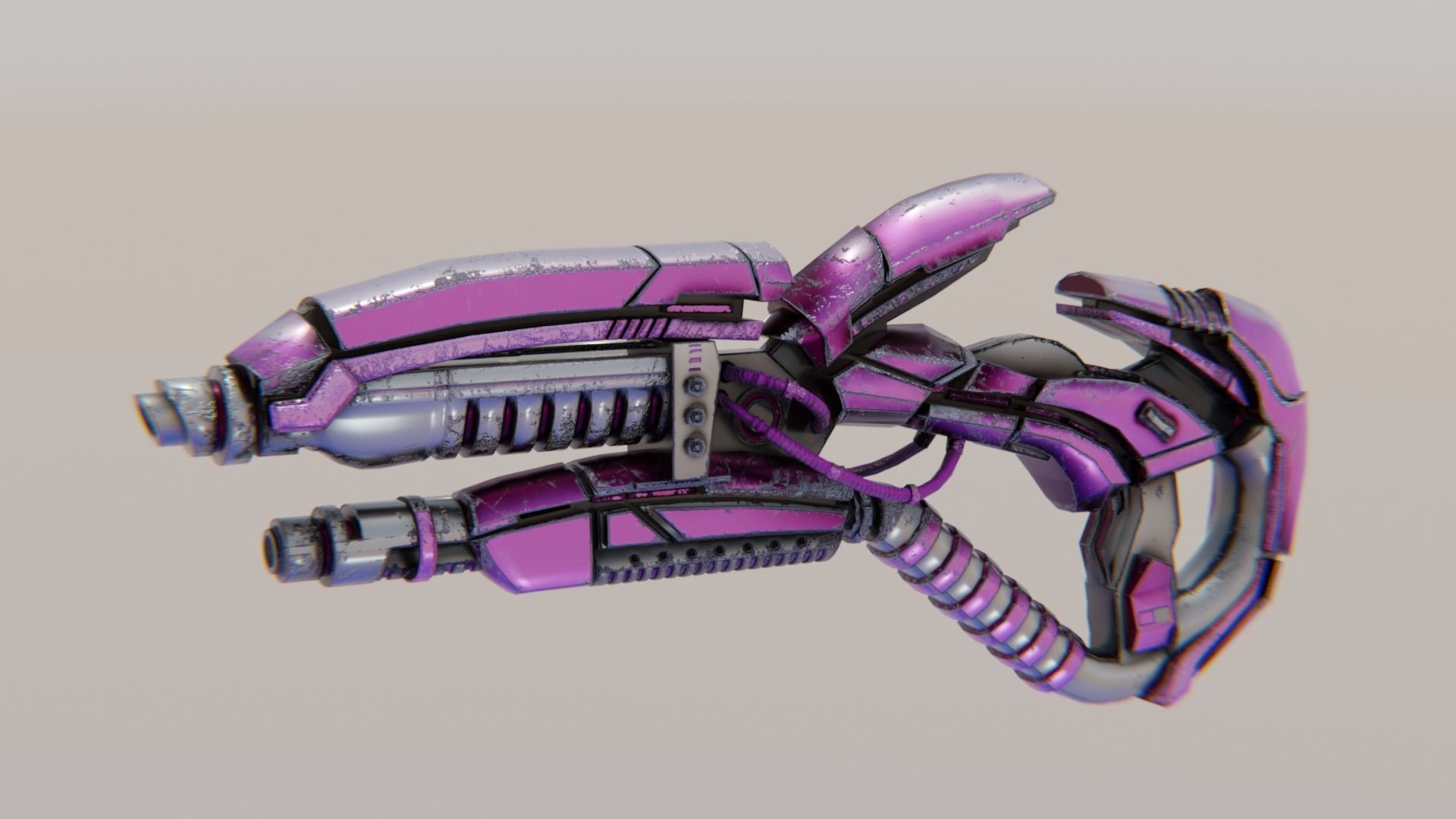 3D model Sci-Fi One-Hand Shotgun VR / AR / low-poly | CGTrader