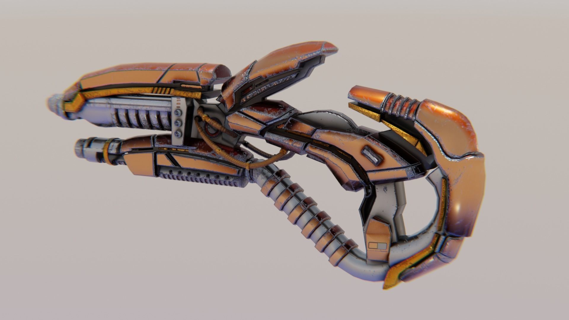 3D model Sci-Fi One-Hand Shotgun VR / AR / low-poly | CGTrader